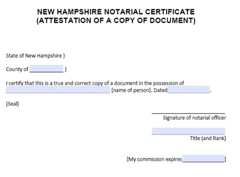Notary Attestation Sample