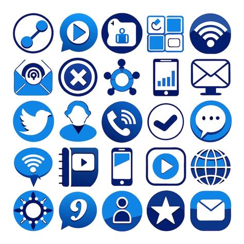 Premium Vector Set Of Social Media Icons
