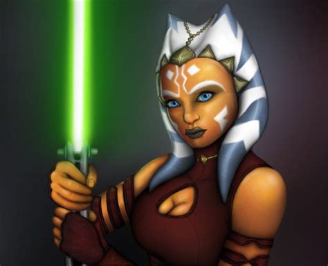 Clone Wars Portraits Ahsoka Tano By Pacmanfire Female Characters