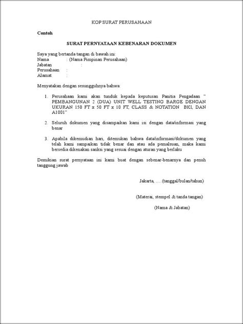 Contoh Surat Keterangan Ijazah