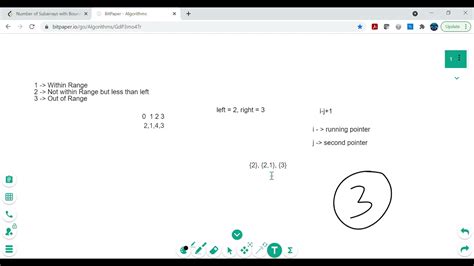 number of subarrays with bounded maximum leetcode 2021 06 17 youtube