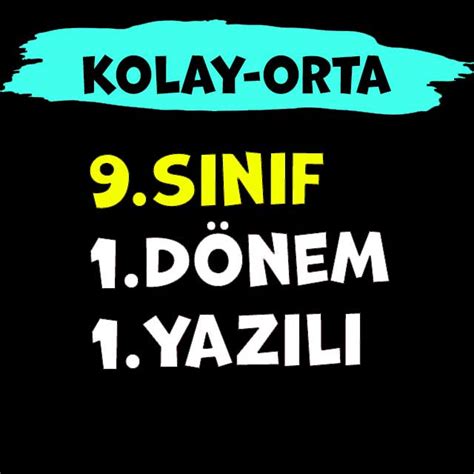 Coğrafyanın Kodları 9 SINIF COĞRAFYA 1 DÖNEM 1 YAZILI ORTA ZOR 2022 2023
