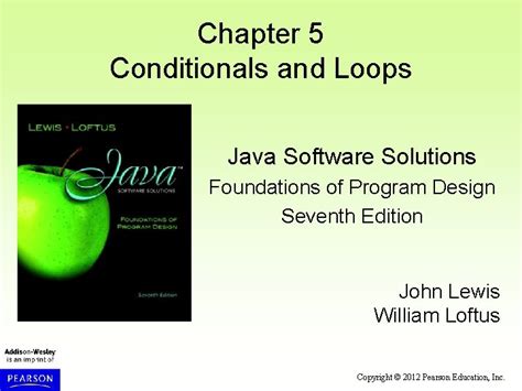 chapter 5 conditionals and loops java software solutions
