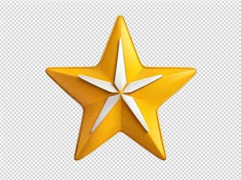 Estrela Amarela Png Transparente PSD Premium