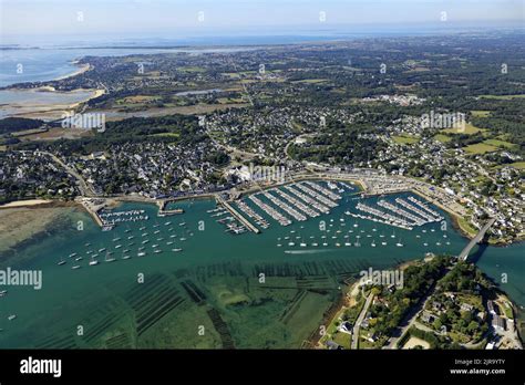 La Trinite Sur Mer Brittany North Western France Aerial View Of The