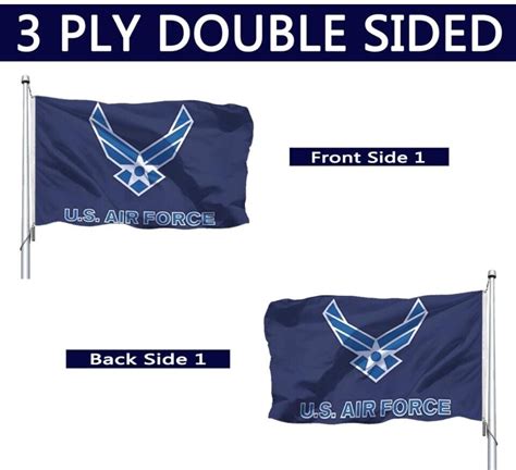 Us Air Force Flag New Style Wings Military Logo X Ft Usaf Double