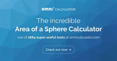 Area Of A Sphere Calculator Formula
