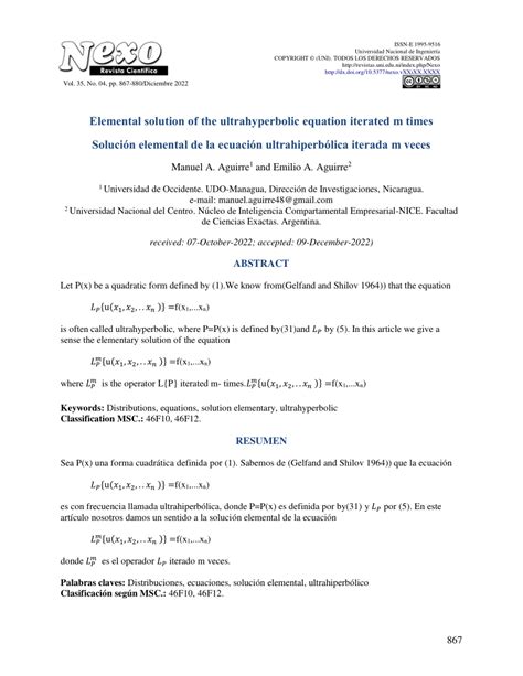 pdf elemental solution of the ultrahyperbolic equation iterated m times