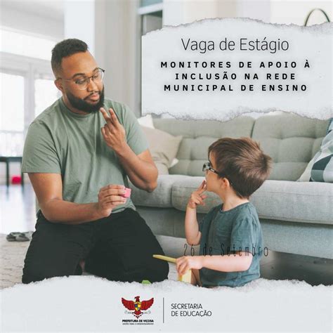 Prefeitura De Vi Osa Pmv Abre Inscri Es Para Est Gio Nas Escolas