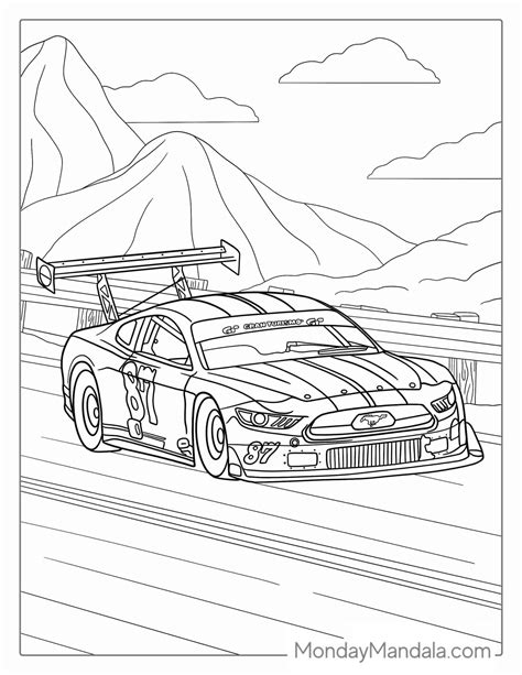 Race Car Coloring Pages Free Pdf Printables Artofit