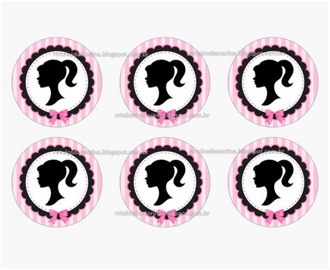 Barbie Inspired Printable Cupcake Toppers Wrappers Personalized