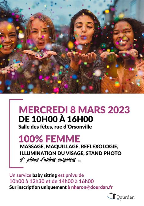 Essonne une journée 100 femme à Dourdan ce mercredi 8 mars