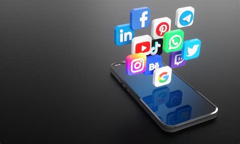 Icônes et logos de médias sociaux sur fond d écran de téléphone