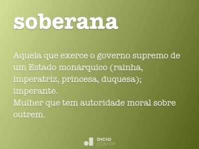 Definición de Soberana Qué es Significado y Concepto