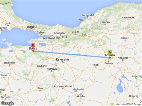 Ankara Bursa arası kaç km Arabayla otobüsle ve uçakla kaç saat sürer