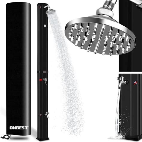 Douche solaire extérieure de camping avec Robinet supplémentaire housse