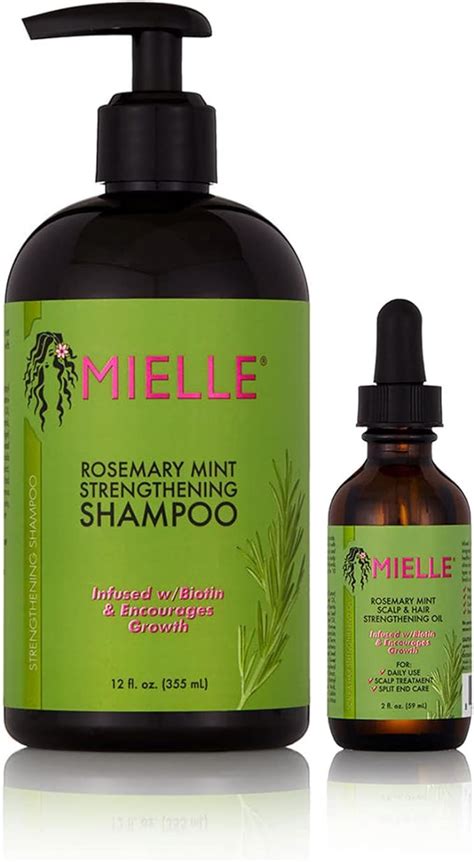 Mielle Rosemary Mint Strengthening Shampoo Scalp Hair