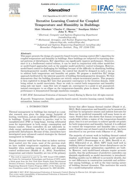 pdf iterative learning control for coupled temperature and humidity in buildings