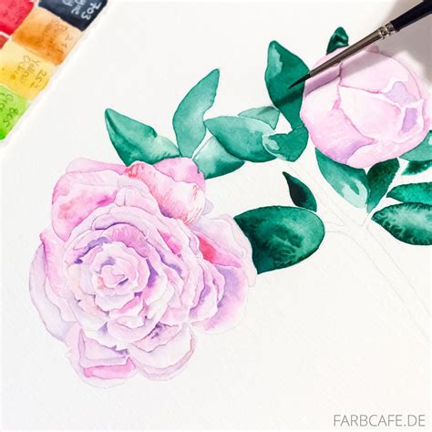 Aquarell Blumen malen leicht gemacht größte Anleitung im Netz