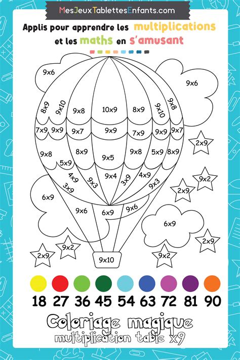 Coloriages Magiques Multiplication 16 Dessins Gratuits