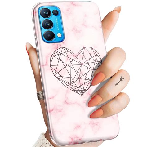 Etui Do Oppo Reno 5 Pro 5G Wzory Serce Serduszka Miłość Obudowa