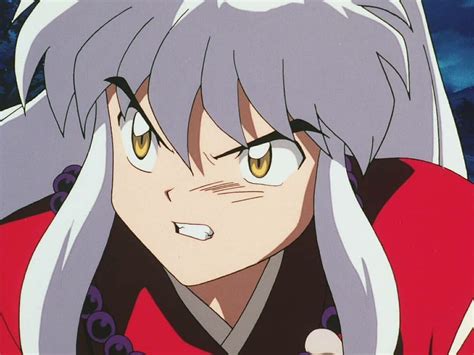An Anime Character With Grey Hair And Yellow Eyes Looking At The Camera