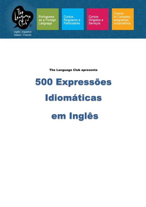 PDF 500 Expressões Idiomáticas em Inglês PDFSLIDE NET
