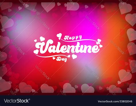 Happy Valentines Day Typography Poster Royalty Free Vector
