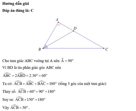 Cho tam giác ABC vuông tại A tia phân giác góc B cắt AC tại D