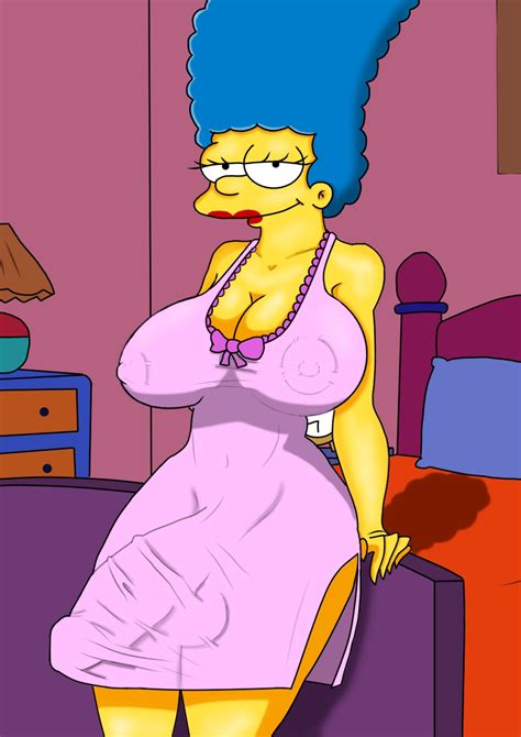 Rule 34 Big Breasts Big Penis Futanari Marge Simpson Milf Nipple Bulge Solo The Simpsons 6867823
