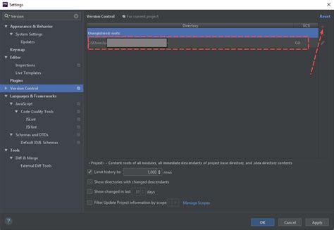 how to manually add vcs root ides support intellij platform jetbrains