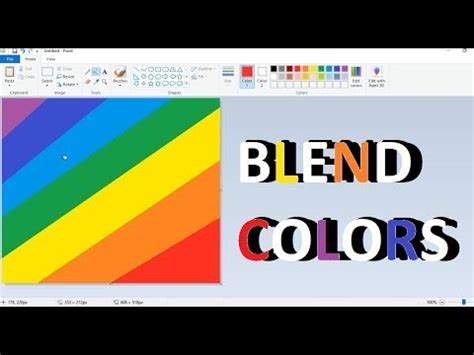 How To Mix Colors In Microsoft Paint YouTube