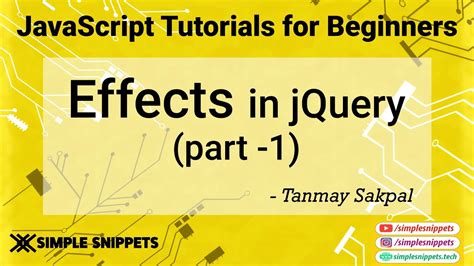 42 effects in jquery part 1 jquery tutorials for beginners youtube