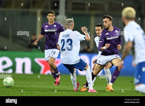 Gaetano Castrovilli Fiorentina Kristoffer Velde Lech Poznan During