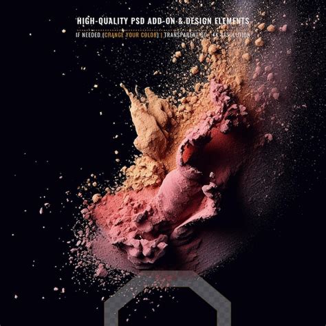 Premium Psd Colorful Powder Explosion On Transparent Background