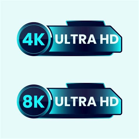 8k And 4k Ultra Hd Video Resolution Icon 15208191 Vector Art At Vecteezy