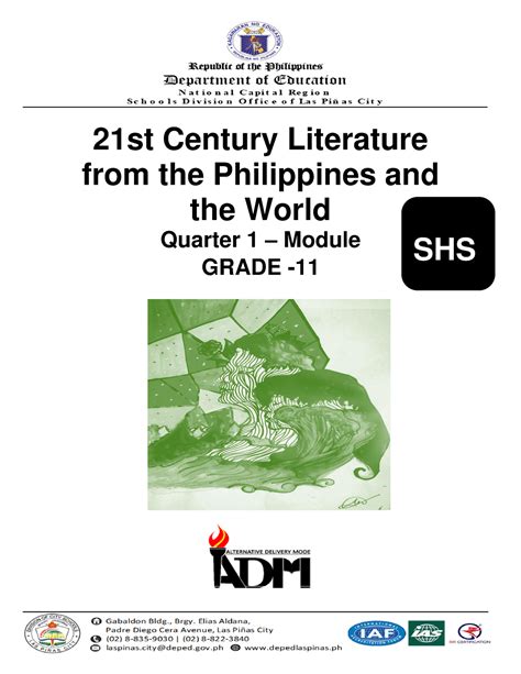 ADM 21st Century Q1 Grade 11 21st Century Literature From The