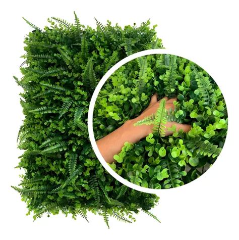 Placa Samambaia E Eucalipto Jardim Vertical Artificial X Mercadolivre