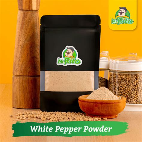 Mr Rito Serbuk Lada Putih G White Pepper Powder From Sarawak Lazada