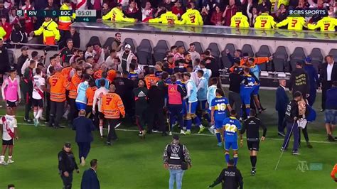 Fight Erupts At River Plate Vs Boca Juniors Game Niok Net
