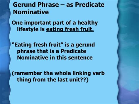 Gerund As Predicate Nominative Examples