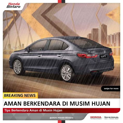 Tips Berkendara Aman Saat Musim Hujan Honda Bintaro