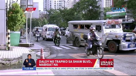 Daloy Ng Trapiko Sa Shaw Blvd Mabigat Na UB Video Dailymotion