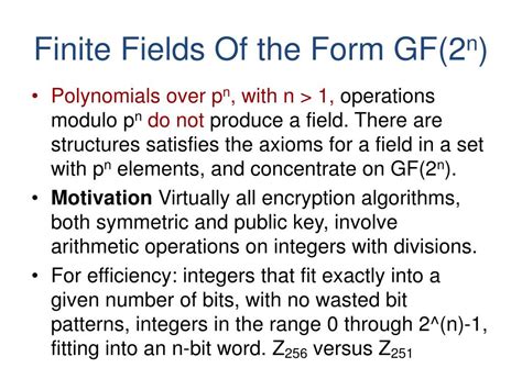 ppt cryptography and network security finite fields powerpoint presentation id 3202068