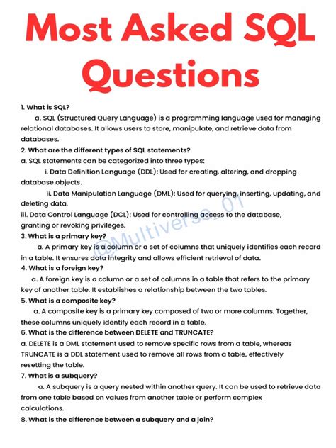 sql online interview qa 01 1 pdf database index relational database