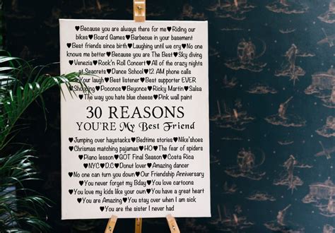 30 Motivi Per Cui Sei La Mia Migliore Amica Regalo Di Compleanno Per
