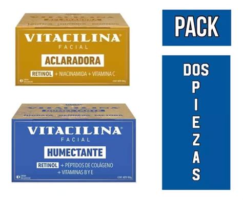 Pack 2 Piezas Vitacilina Facial Humectante Aclaradora 100g Envío gratis