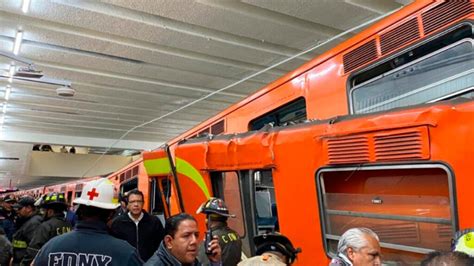 Choque entre trenes deja un muerto en metro de México Diario El Tiempo