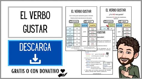 EL VERBO GUSTAR Estructura Verbo Gustar Aprende Español Arche ELE