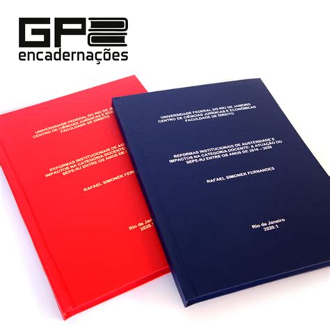 Encadernação de Tcc Capa Dura Gravação Elo7